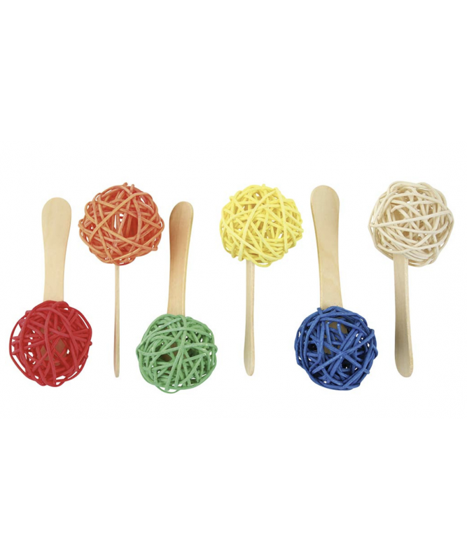 Parrot-Supplies Popsicle Sticks Parrot Foot Toys Pack of 6