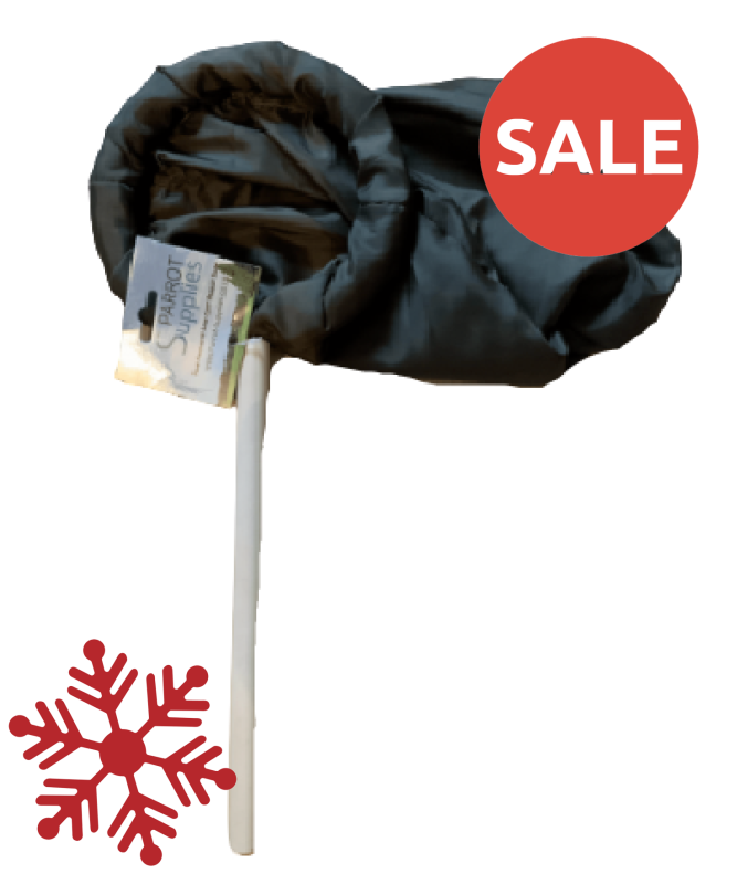 Parrot-Supplies Small Padded Bird Catching Net (20cm) with 30cm Wooden ...