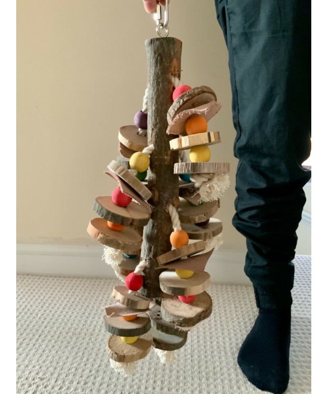 Giant Macaw Parrot Swing, Extra Large Parrot Toy, Large Cockatoo Toy