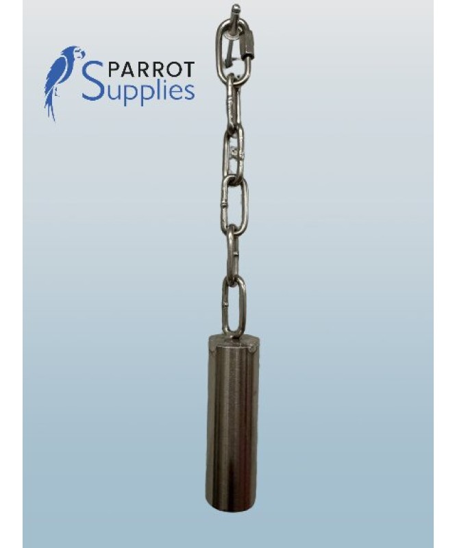 Parrot-Supplies Stainless Steel Bell Parrot Toy Medium