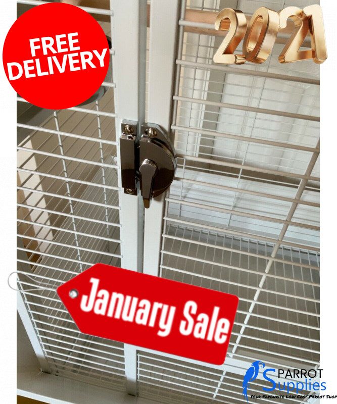 Parrot-Supplies Premium Top Opening Parrot Cage - Stone