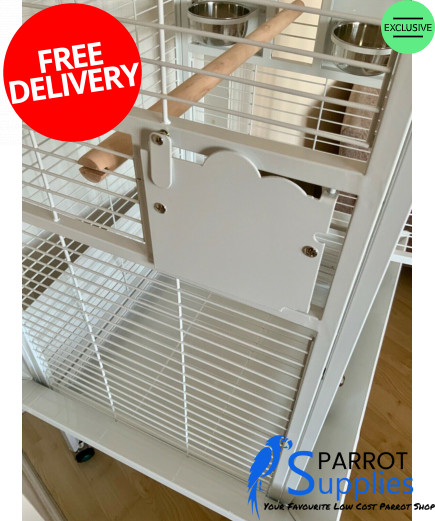 Parrot-Supplies Premium Top Opening Parrot Cage - Stone