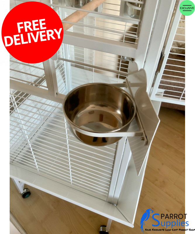 Parrot-Supplies Premium Top Opening Parrot Cage - Stone